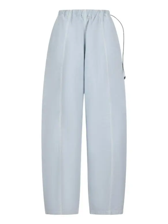 HAIKURE Casual Elastic Waistband Pants - White