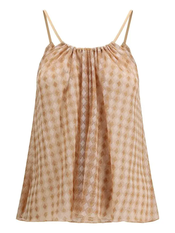 FORTE_FORTE Diamond Jersey Camisole Top - Nude