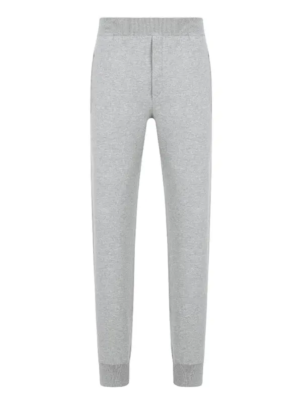 Dior Logo Embroidered Straight-cut Pants - Gray