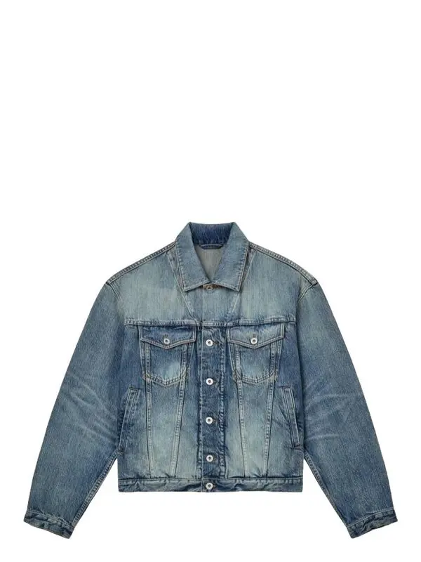Kenzo Pop Embroidered Trucker Jacket - Blue
