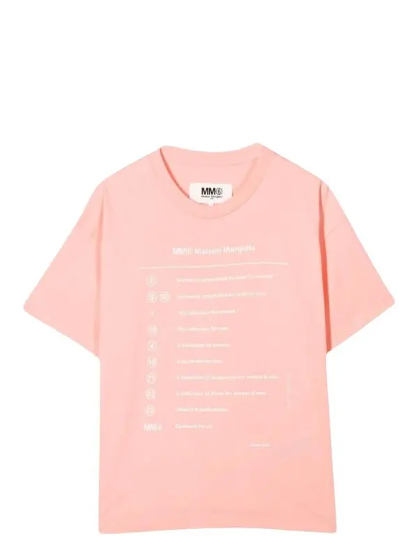 MAISON MARGIELA Logo Print T-shirt - Pink