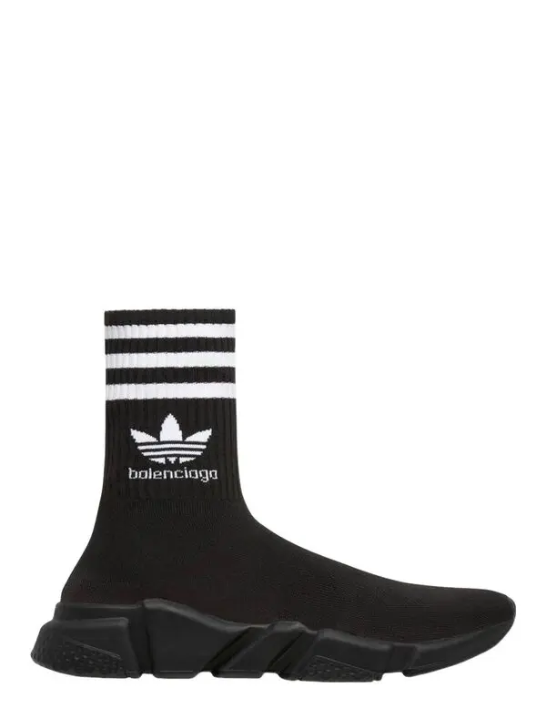 Balenciaga X Adidas Speed Sock Sneakers - Black