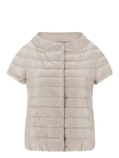 Herno Short-sleeve Quilted Down Jacket - Nude
