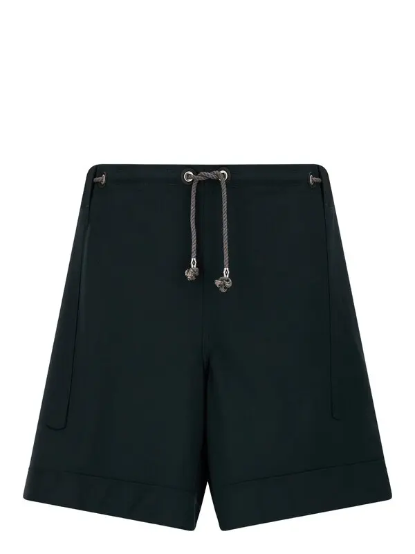 KIKO KOSTADINOV Kyan Drawstring Bermuda Shorts - Green