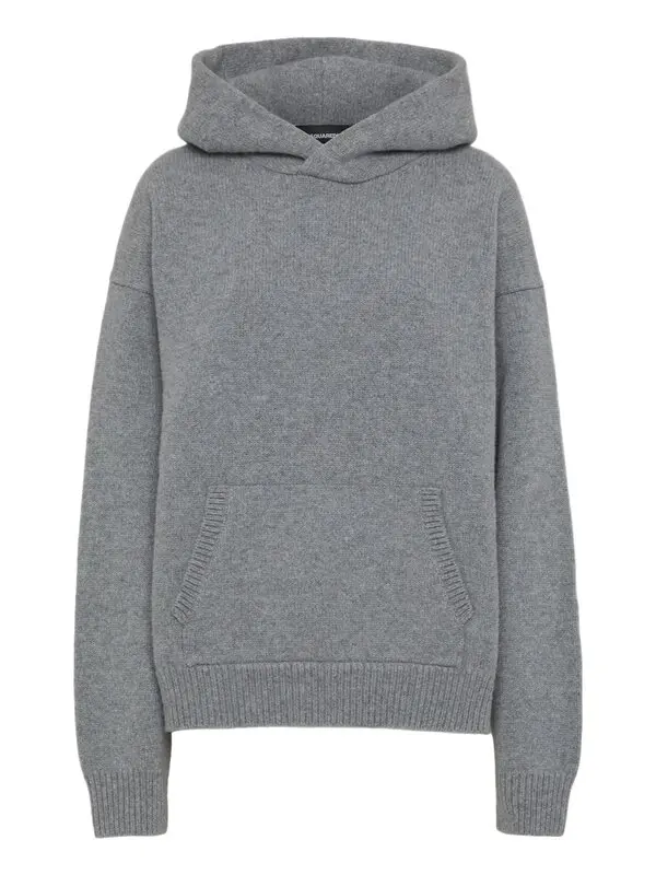 Dsquared2 Long Sleeve Hooded Sweatshirt - Gray