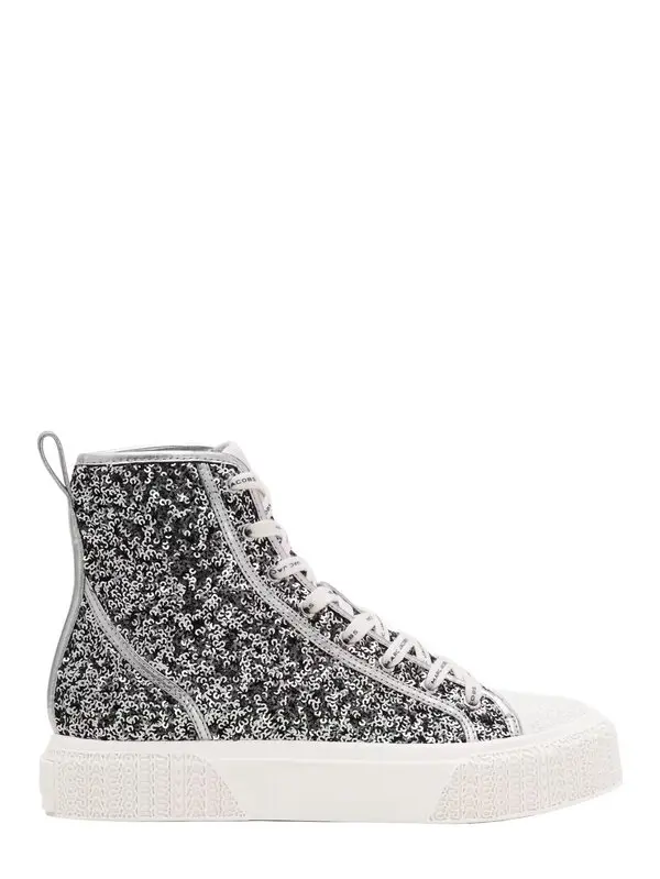 Marc Jacobs Sequin High Top Sneakers - White