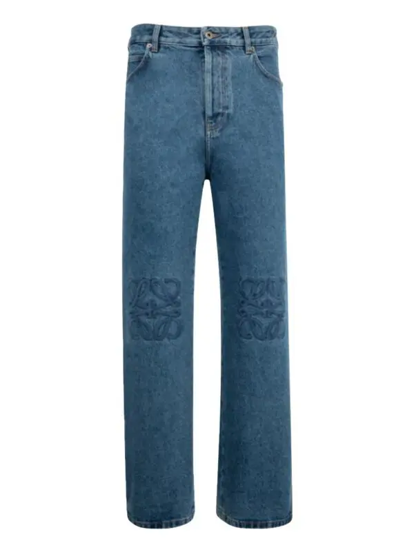 Loewe Anagram Baggy Jeans - Medium Blue