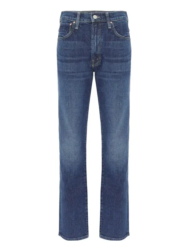 MOTHER High-rise Straight-leg Jeans - Blue
