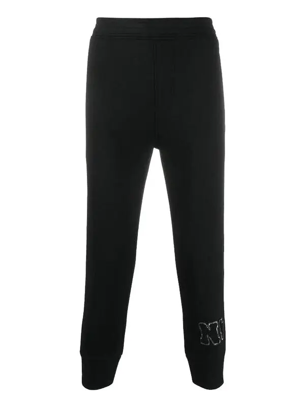 Neil Barrett Logo Decal Sweatpants - Black
