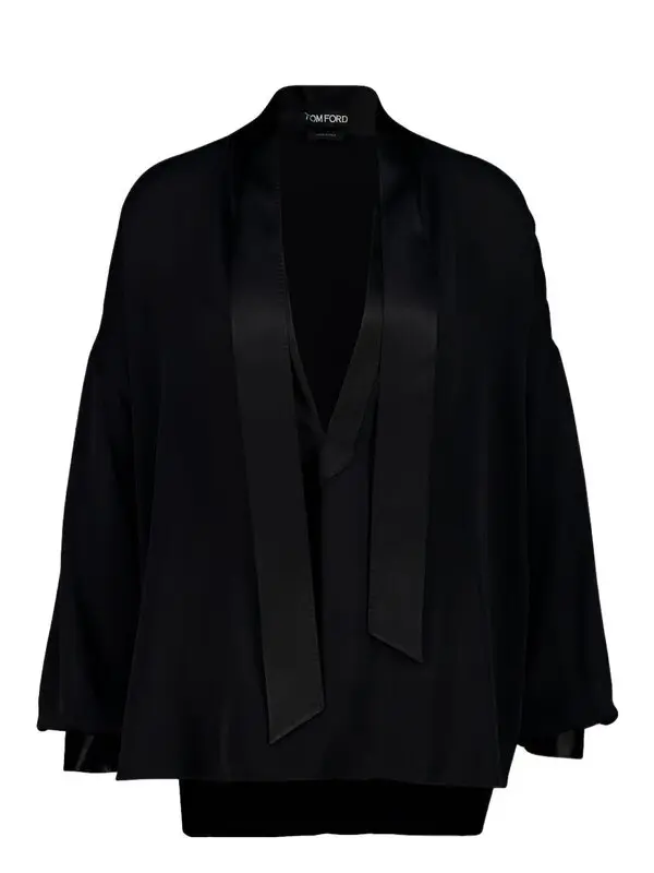 TOM FORD Tuxedo Detailed Tunic Shirt - Black