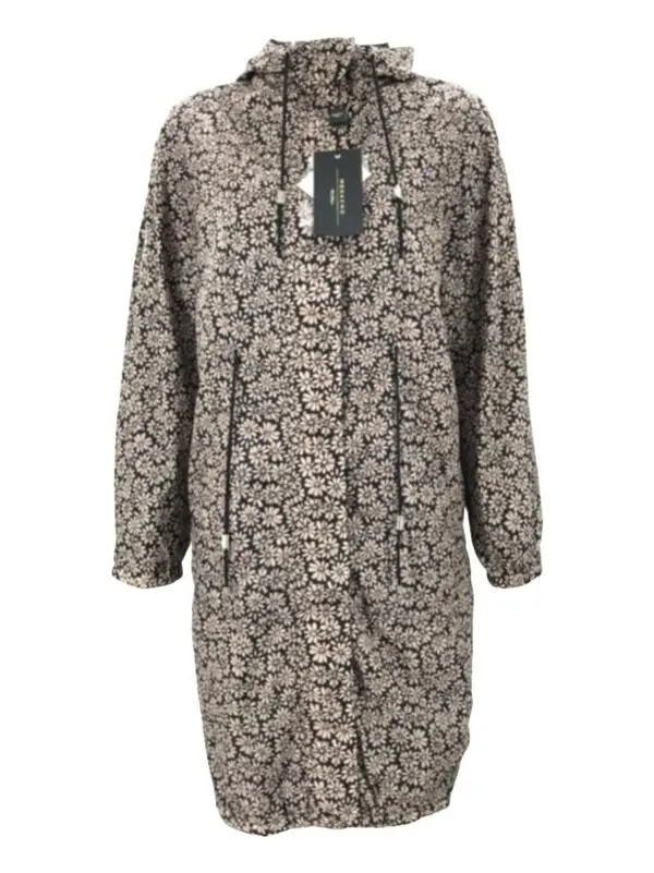 Max Mara Hooded Trench Coat - Gray