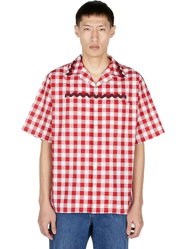 Prada Lapel Short-sleeved Shirt - Pink