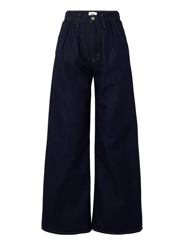 Citizens Of Humanity Maritzy Pleated Wide-leg Jeans - Black