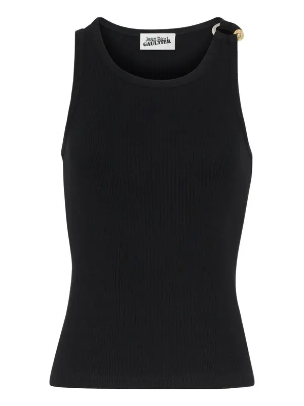 JEAN PAUL GAULTIER Le Débardeur Piercing" Tank Top - Black
