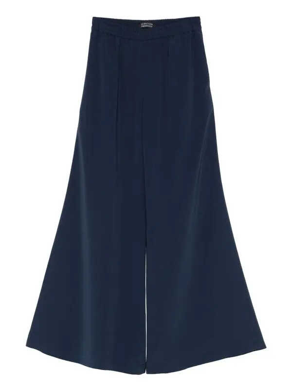 GIANLUCA CAPANNOLO Wide-leg Casual Pants - Blue