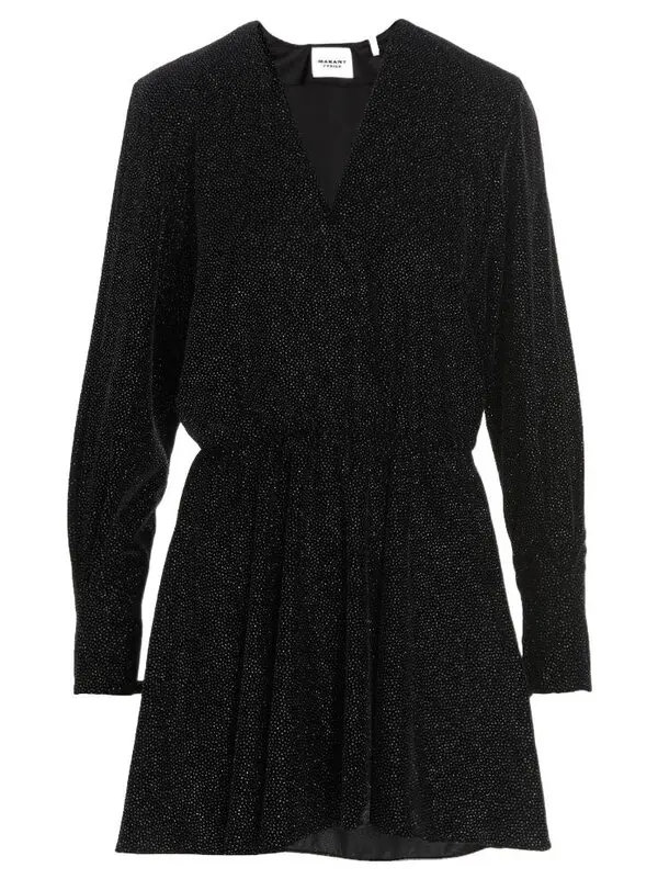 Isabel Marant Étoile Alexane Velvet Dress - Black
