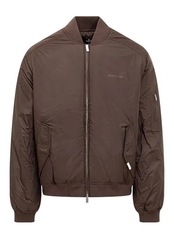 REPRESENT Smart Bomber Jacket - Brown