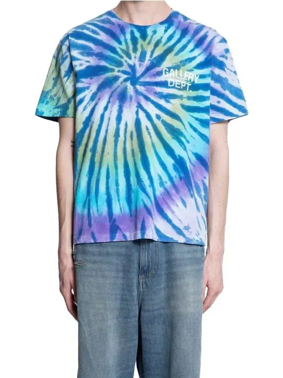 GALLERY DEPT. Tie-dye Logo T-shirt - Blue