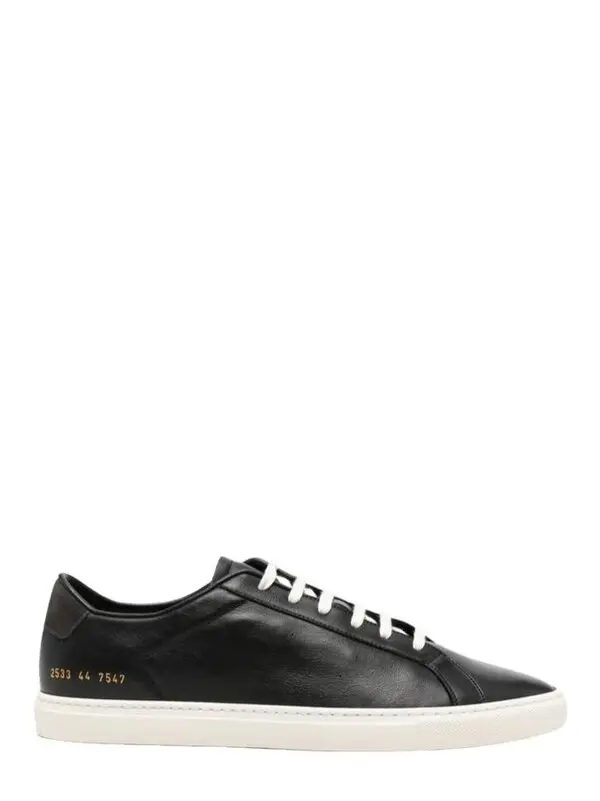 COMMON PROJECTS Round-toe Lace-up Low-top Sneakers - Black