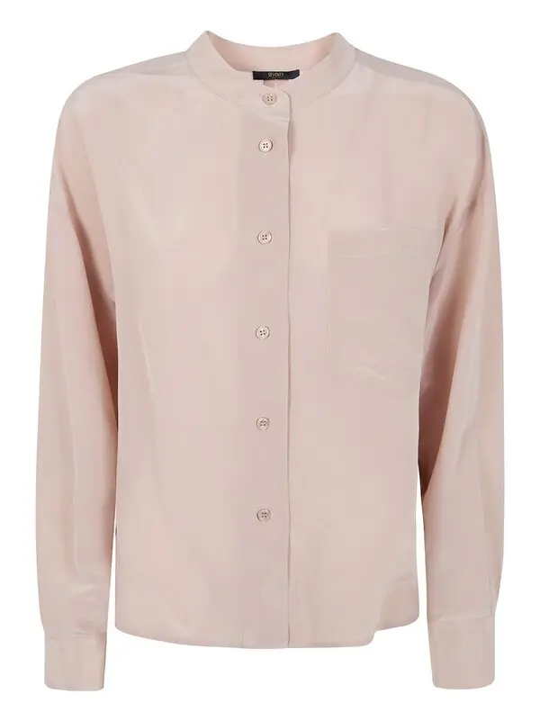 Seventy Buttoned Pocket Shirt - Pink