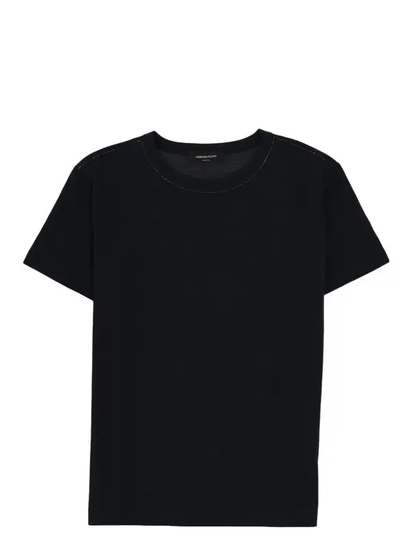 Fabiana Filippi Stitch Detail T-shirt - Black