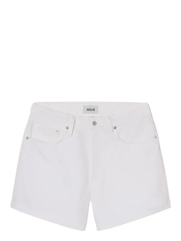 AGOLDE Leith Vintage Fit Denim Shorts - Marshmallow