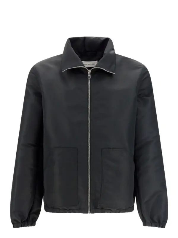 Alexander McQueen Zipped High-neck Jacket - Black