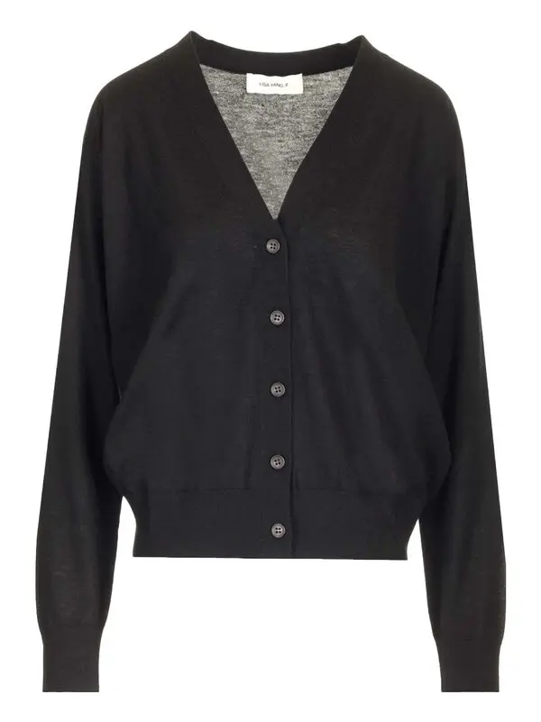 LISA YANG Cia Buttoned Cardigan - Black