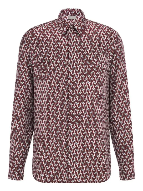 Dior Shirt With Entrelacé Motif - Red