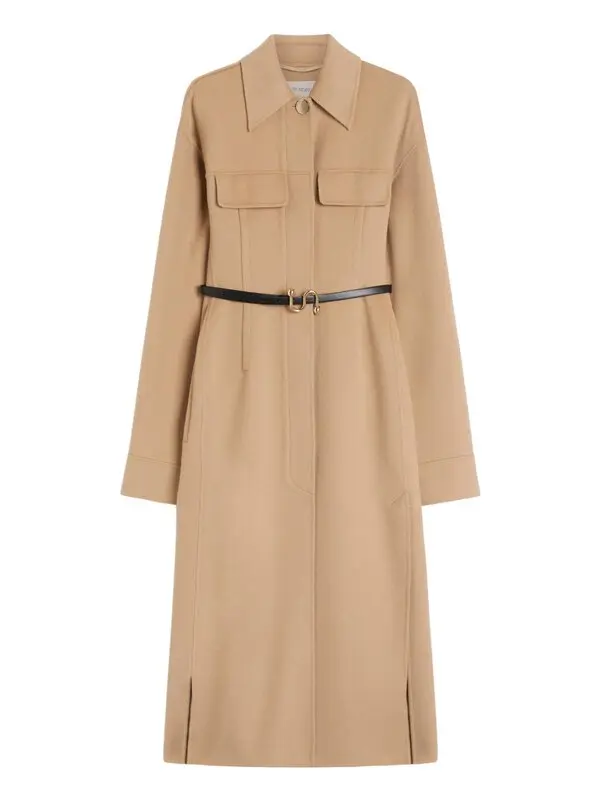 Sportmax Slim-fit Wool Coat - Camel