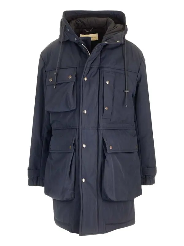 Dries Van Noten Roos Hooded Parka - Blue