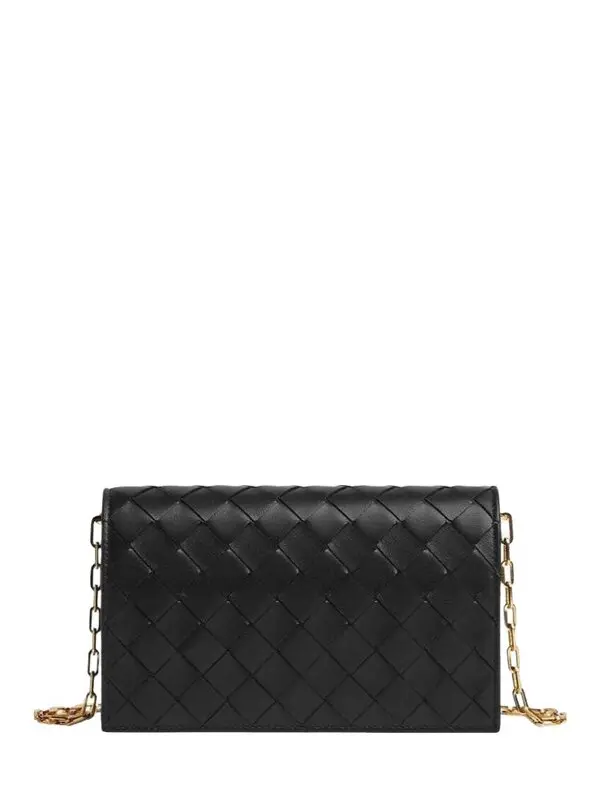 Bottega Veneta Mini Intrecciato Leather Bag - Black