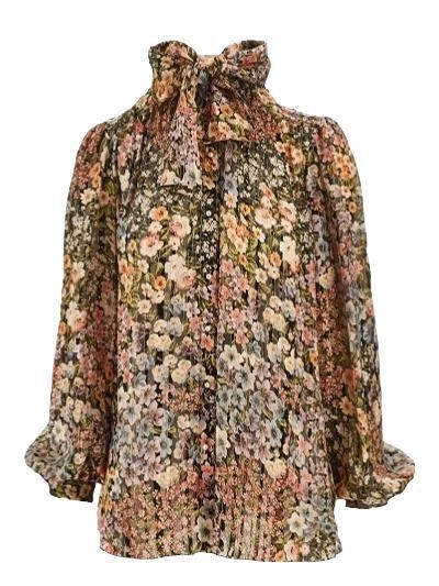 Valentino Garavani Floral Printed Long-sleeved Blouse - No