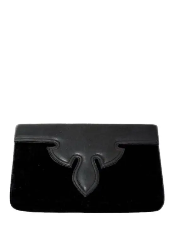 Chrome Hearts Zipper Clutch - Black