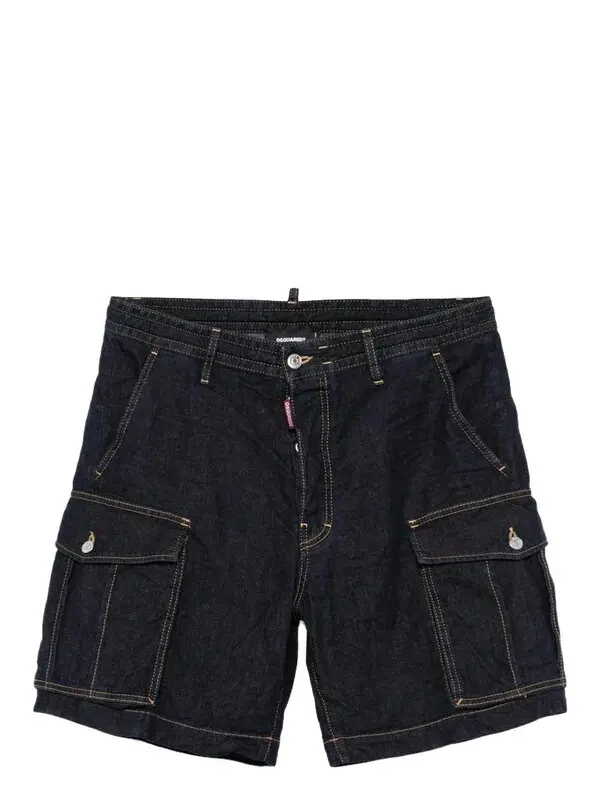 Dsquared2 Denim Cargo Shorts - Black