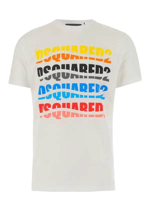 Dsquared2 Logo Printed Crewneck T-shirt - White