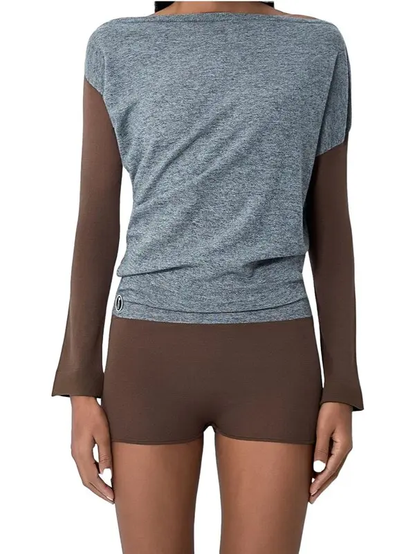 KIKO KOSTADINOV Heiss Off-shoulder Knit Bodysuit - Multicolor
