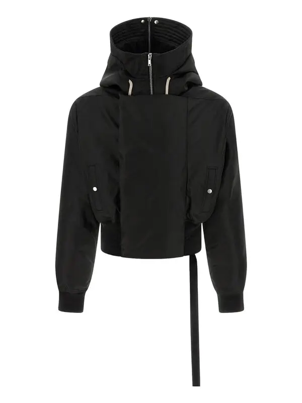 Rick Owens Alice Cropped Down Parka - Black