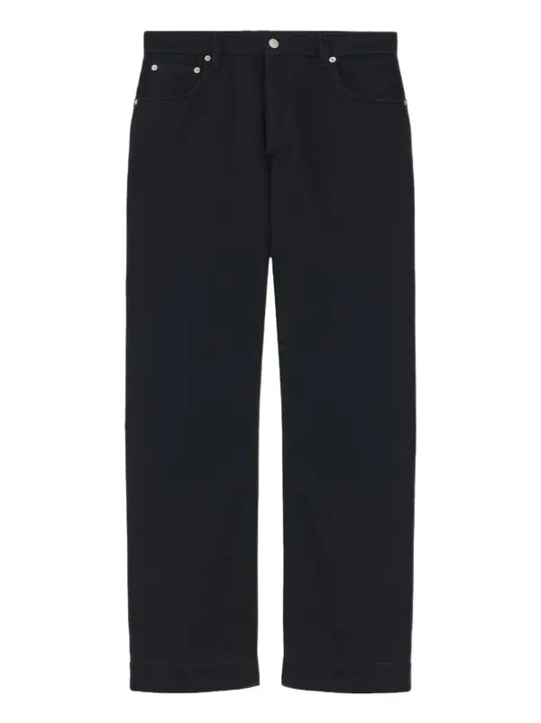Alexander McQueen Wide-leg Denim Jeans - Black