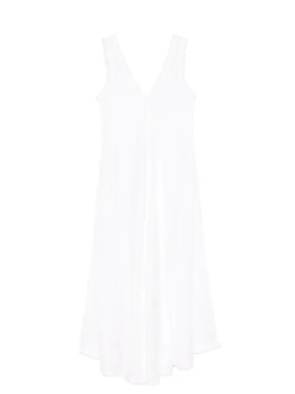P.a.r.o.s.h V-neck Maxi Dress - White