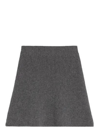 JIL SANDER Ribbed Knit Mini Skirt - Koala