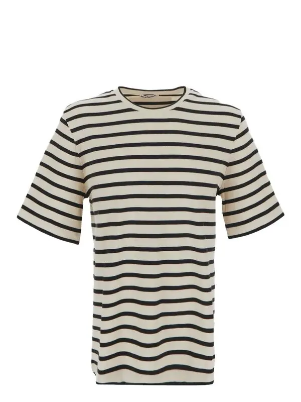JIL SANDER Striped Crewneck T-shirt - No