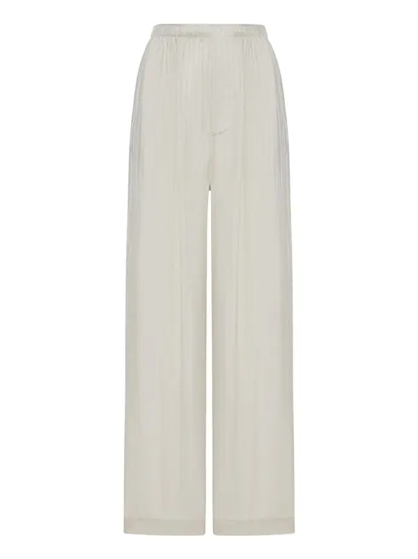 Balenciaga Relaxed Pyjama Pants - Cream