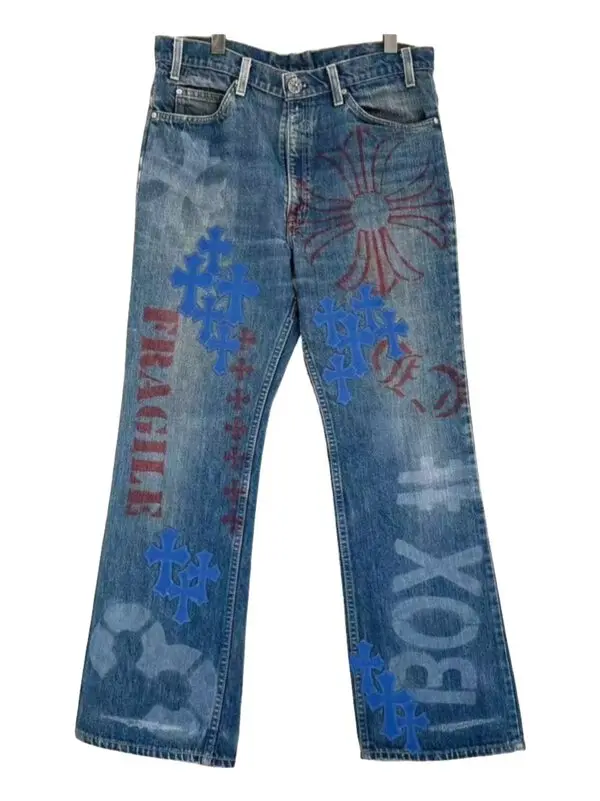 Chrome Hearts Embellished Jeans - Inkjet Blue