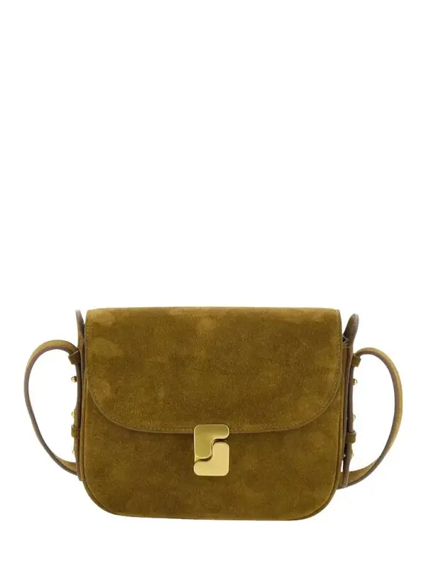 Soeur Bellimin Flap Shoulder Bag - Brown