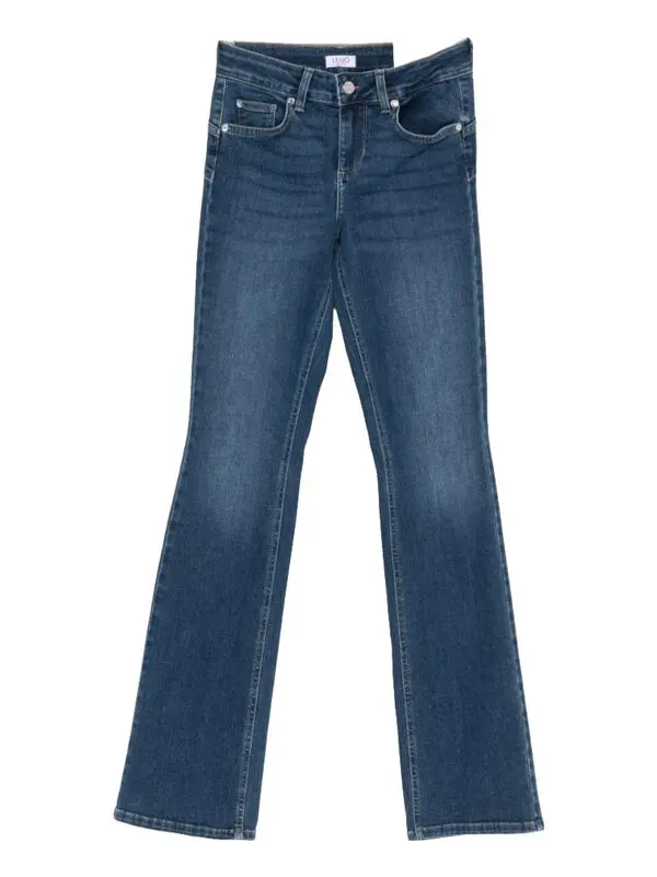 Liu Jo Bootcut Jeans With Embellished Logo Detail - Blue