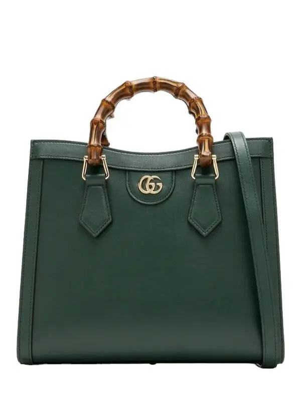 Gucci Diana Medium Top Handle Bag - Green