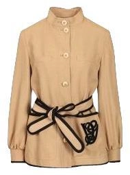 Valentino Garavani Belted Button-up Jacket With High Collar - No