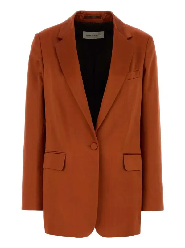 Dries Van Noten Blanchet Single-breasted Blazer - Brown