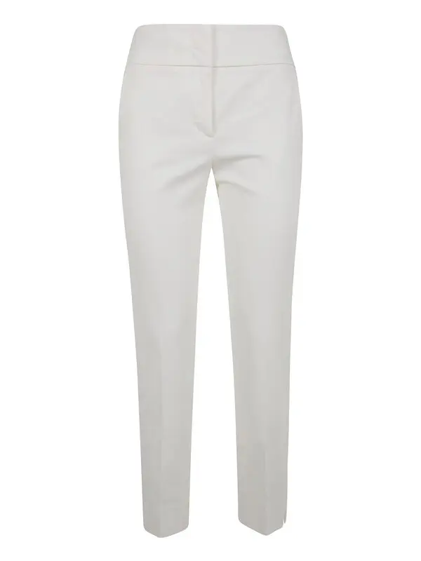 Peserico High-waisted Stretch Trousers - White